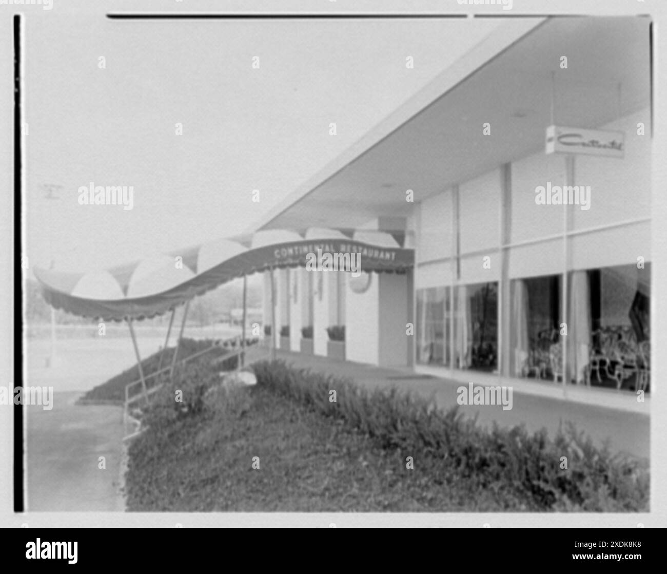 Continental Restaurant, Paramus, New Jersey. Close-up, from N.E ...