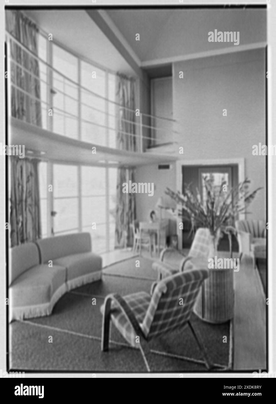 J. Edward Rowe, residence in Fort Lauderdale, Florida. Living room, to ...