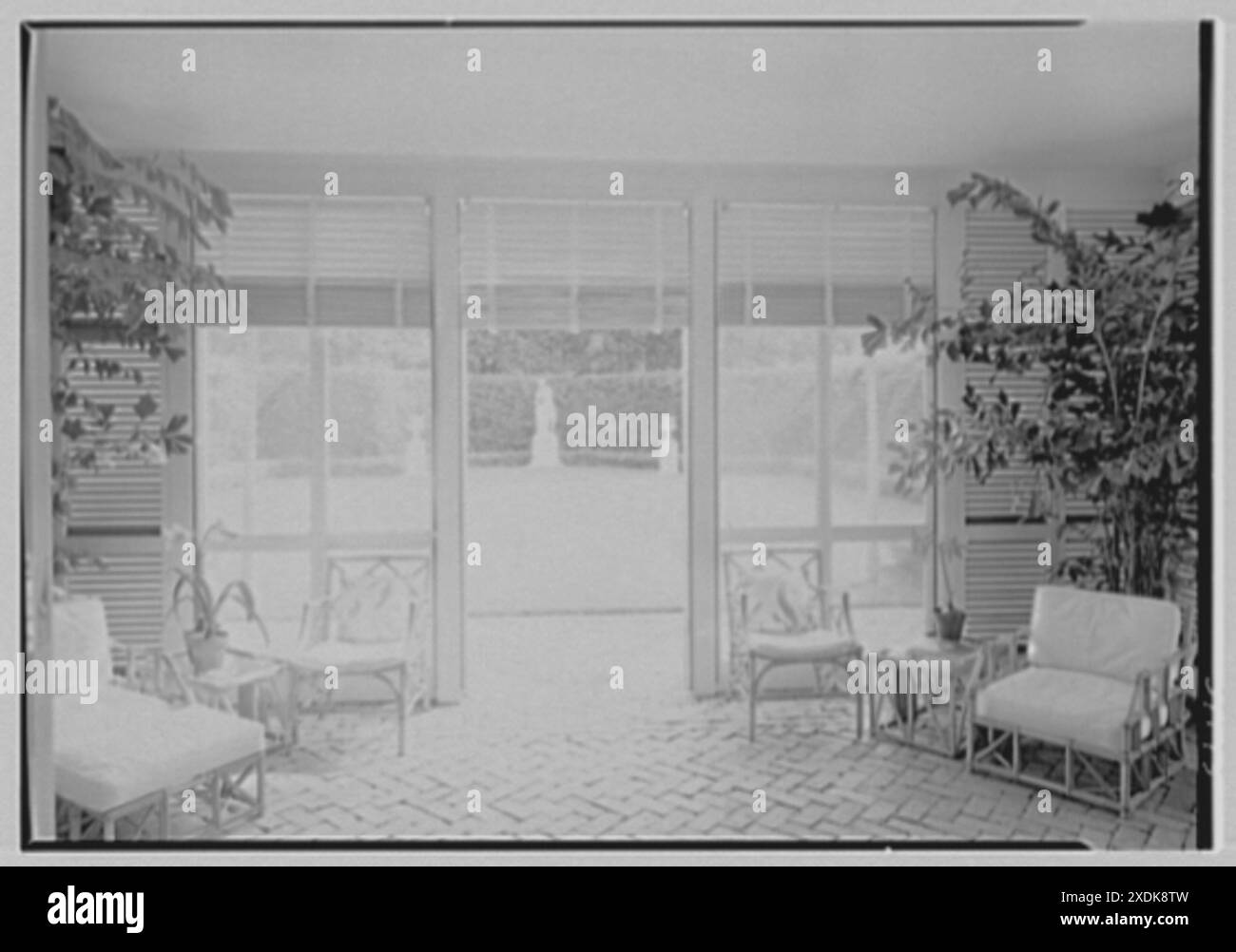 Clarence Mack, residence on Jungle Rd., Palm Beach, Florida. Loggia ...