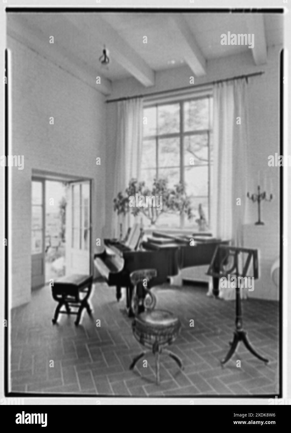 Gerald F. Warburg, residence in Brookville, Long Island. Studio, to ...