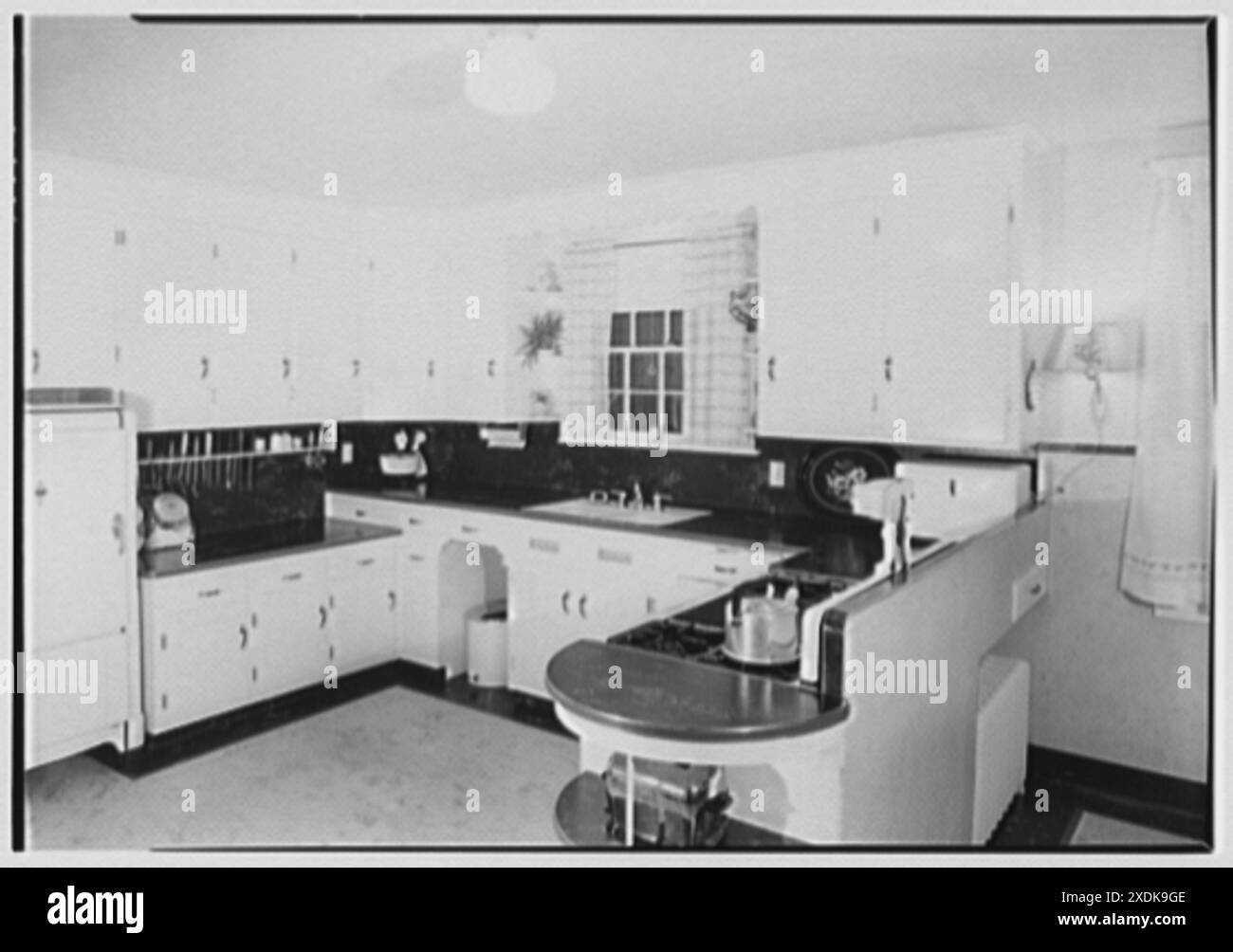 Harold Henry, residence in Eden, New York. Kitchen, general view ...