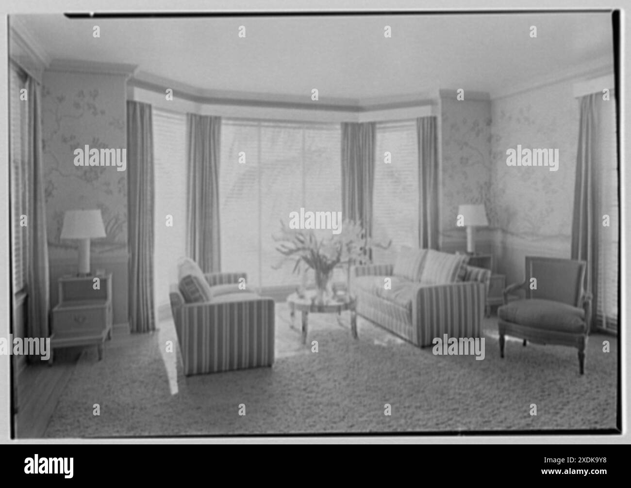 C. Henry Buhl, residence in El Vedado, Palm Beach, Florida. Living room ...