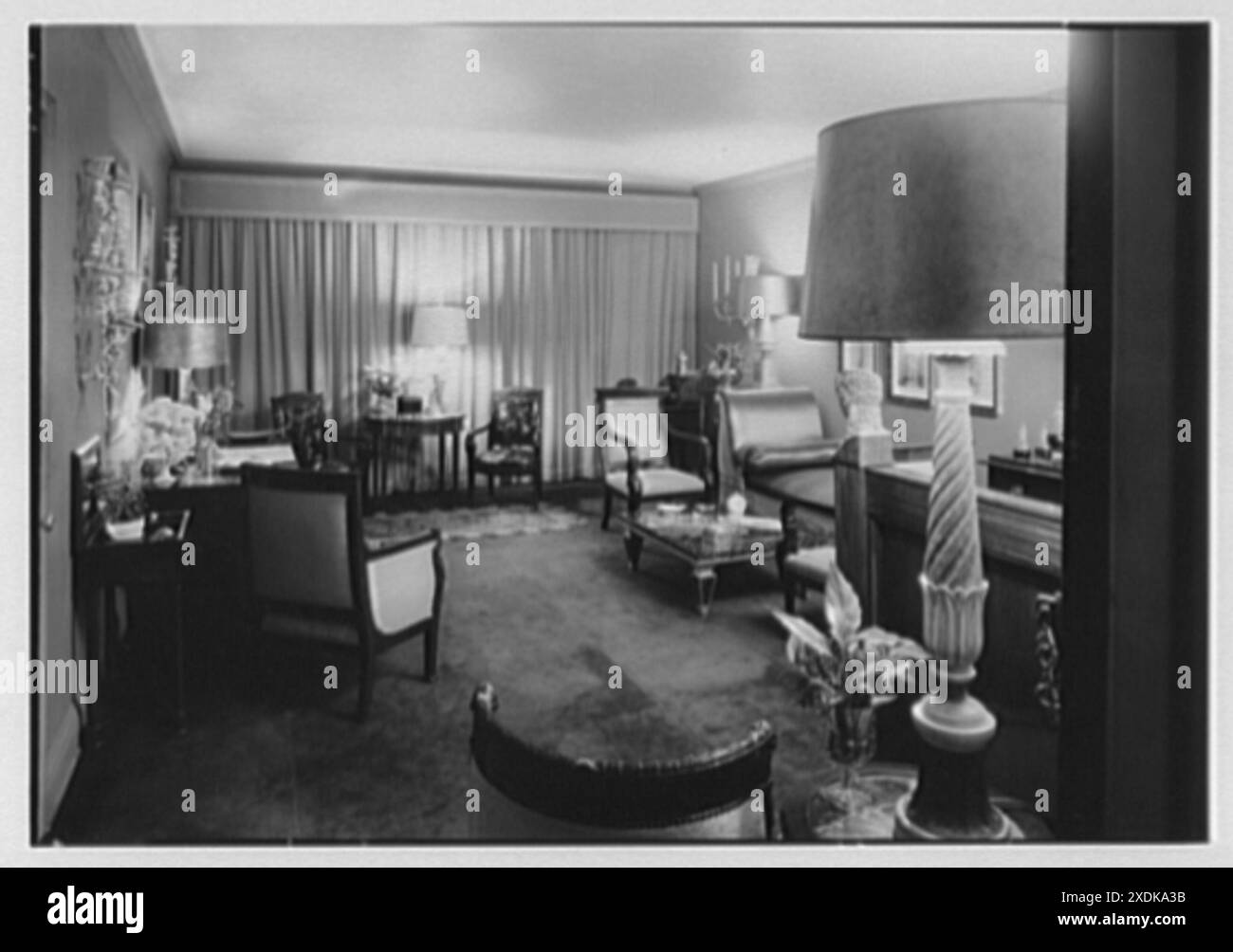 Martin Kahn, residence, Ritz Tower, 57th St., New York City. View from ...