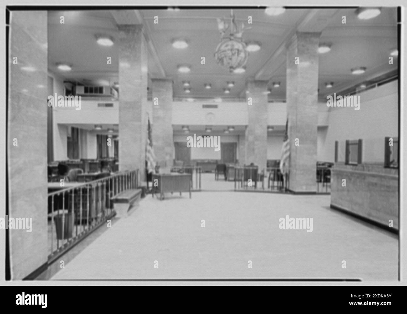 Marine Midland Trust Co., 120 Broadway, New York City. General interior ...
