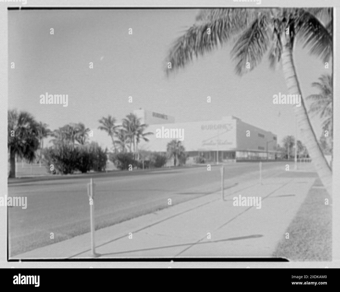 Burdine's department store, business in Miami Beach, Florida. Exterior ...