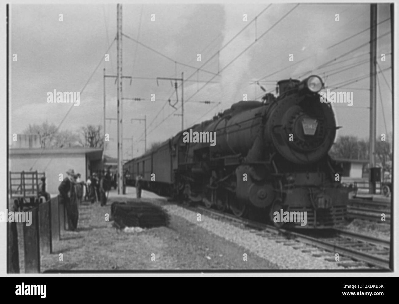 Aberdeen Station, Pennsylvania Railroad, Aberdeen, Maryland. Southbound ...