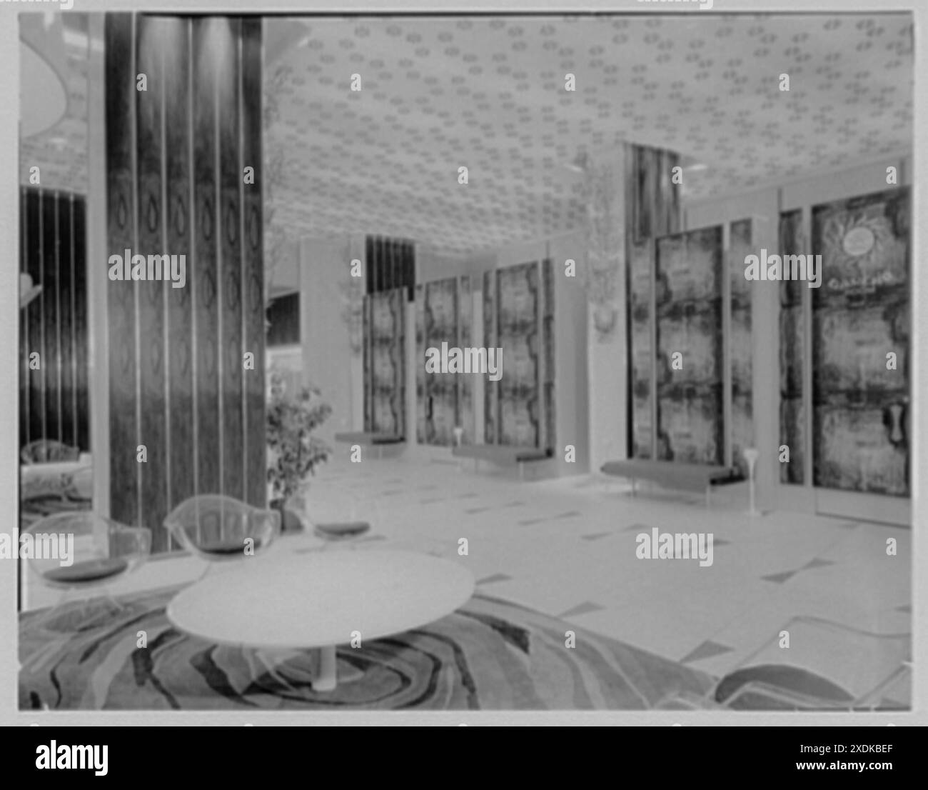 Summit Hotel, Lexington Ave. and 51st St. Entrance lobby, side wall ...