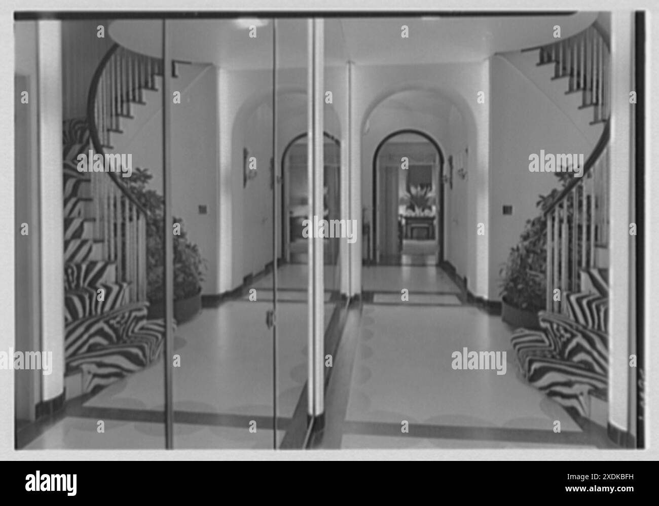 William S. Paley, residence at 29 Beekman Pl., New York City. Hall ...