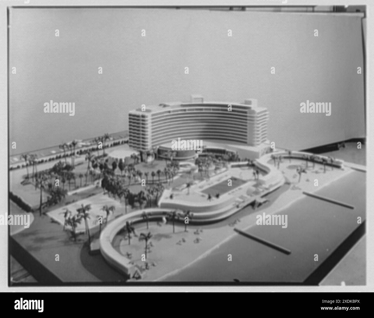 Fontainebleau Hotel model, Miami Beach. Model III. Gottscho-Schleisner ...
