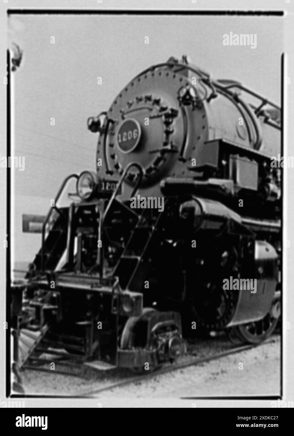 World's Fair, railroad exhibit locomotives. N & W 1206, front detail ...