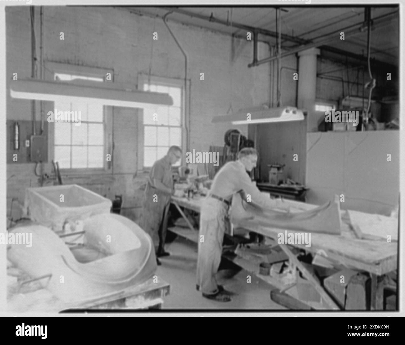Plastics manufacturing process Black and White Stock Photos & Images ...