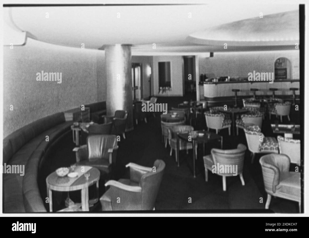 World's Fair, Italian Line restaurant, Italian Building. Side view ...