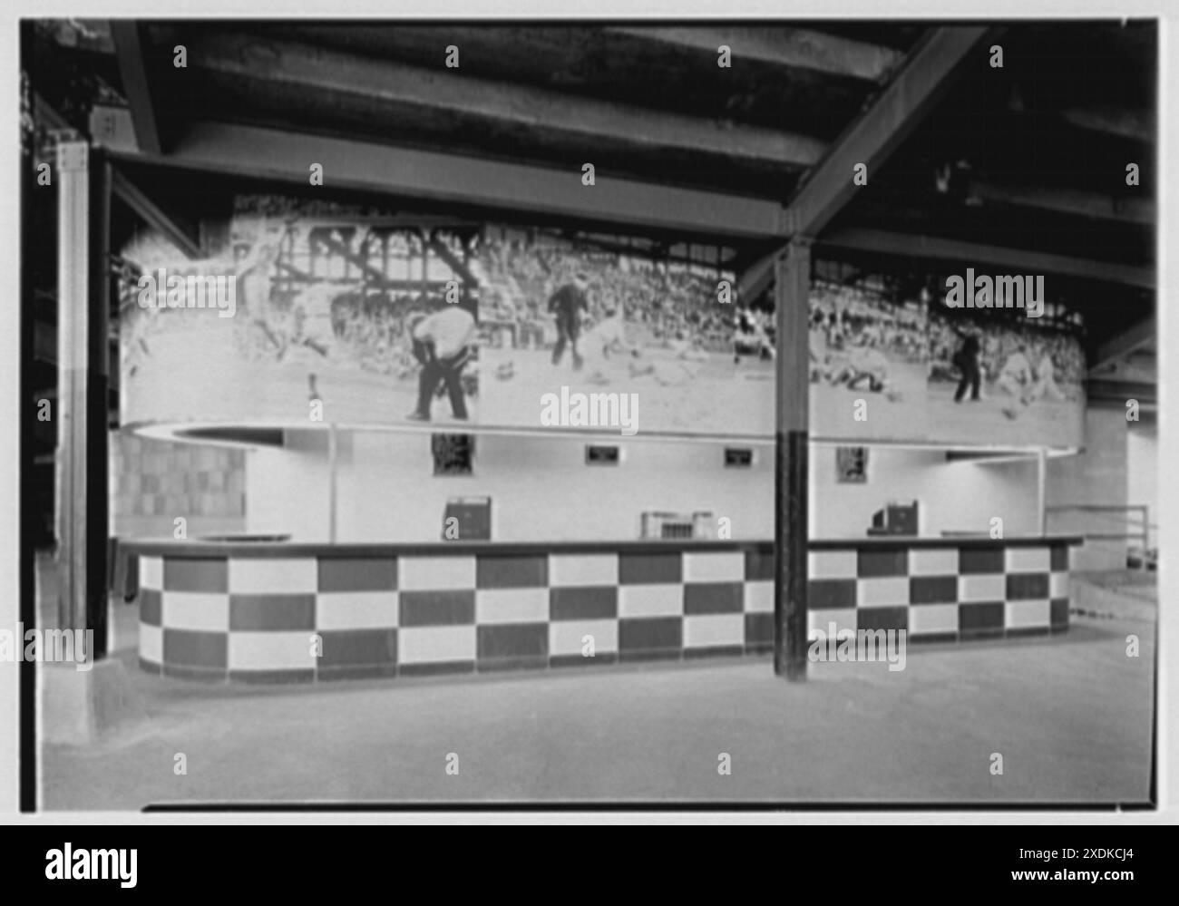 Ebbets Field, Brooklyn, New York. Home Plate Bar. Gottscho-Schleisner ...