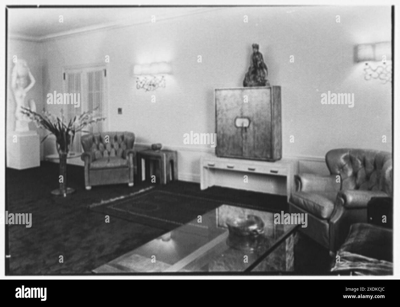 I.E. Verrando, residence at 290 Park Ave., New York City. Living room ...