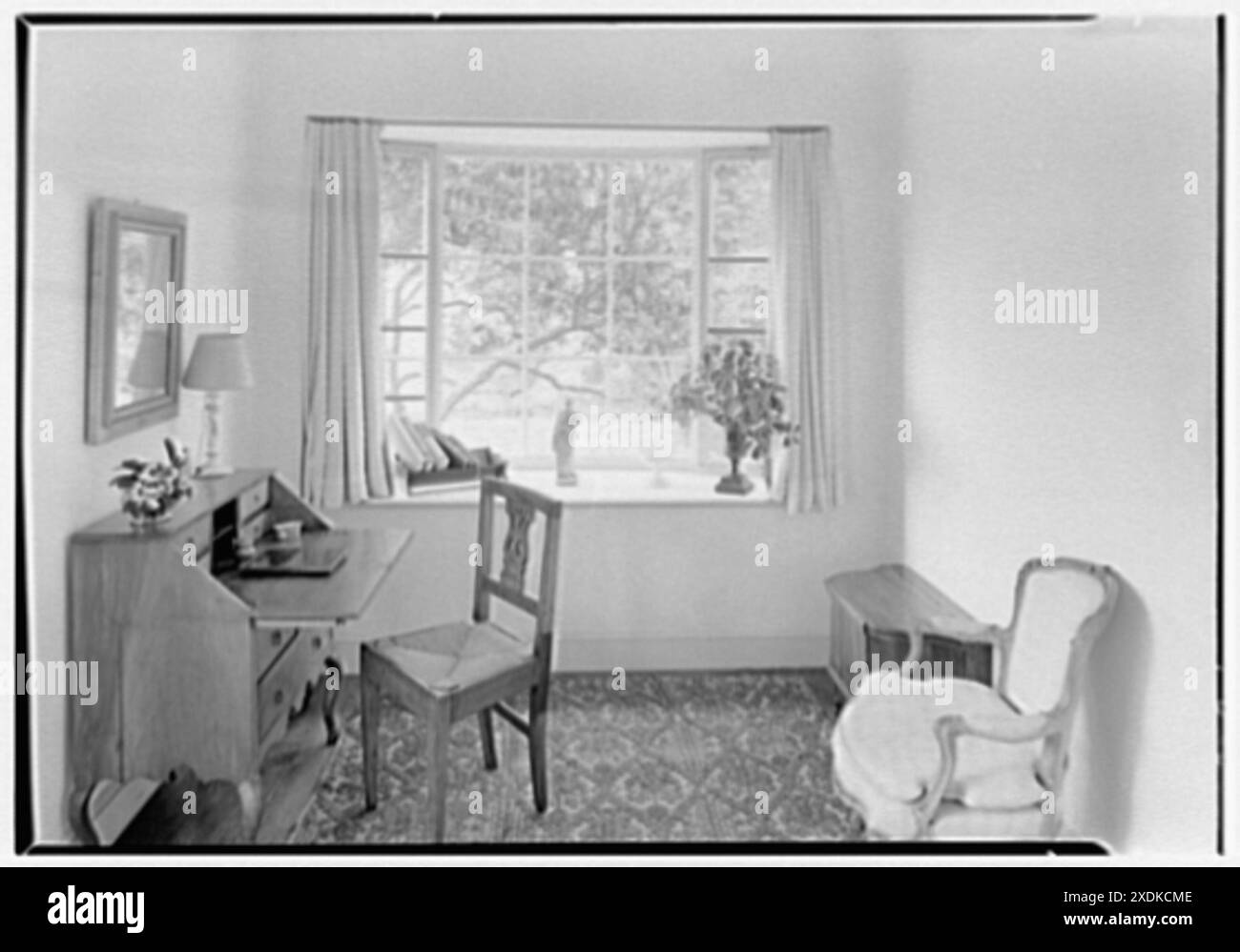 Gerald F. Warburg, residence in Brookville, Long Island. Guest room ...