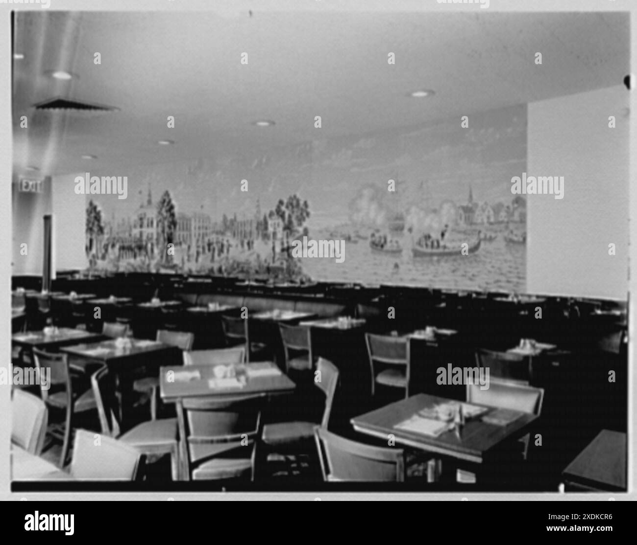 Schrafft's, 990 Madison Ave., New York City. Mural in dining room I ...