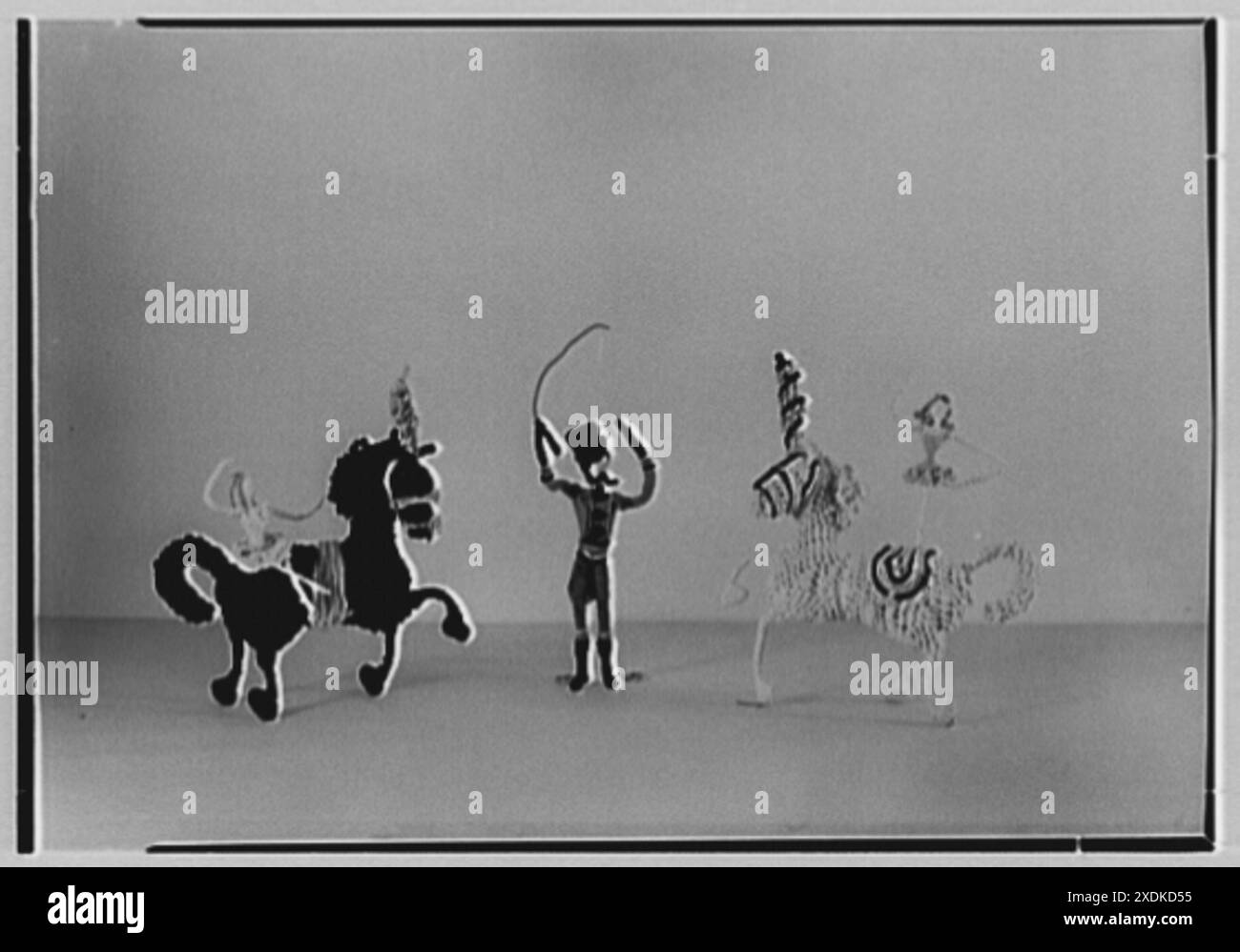 Eileen Allen, 50 E. 57th St. Pipe cleaner statues: circus horses and ...