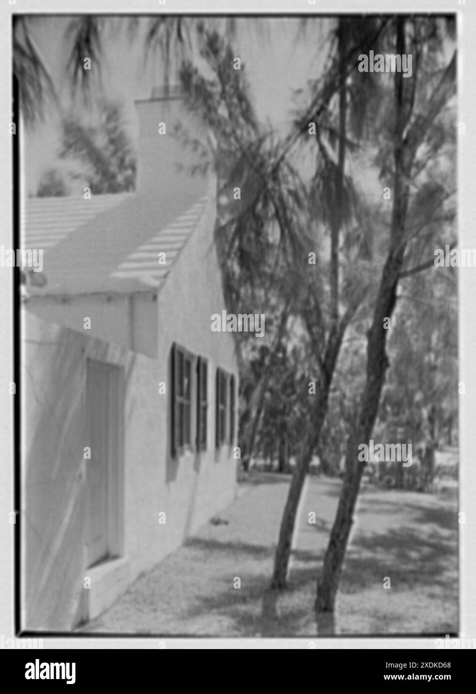 Martin L. Quinn, Jr., residence in Hobe Sound, Florida. Gable detail ...