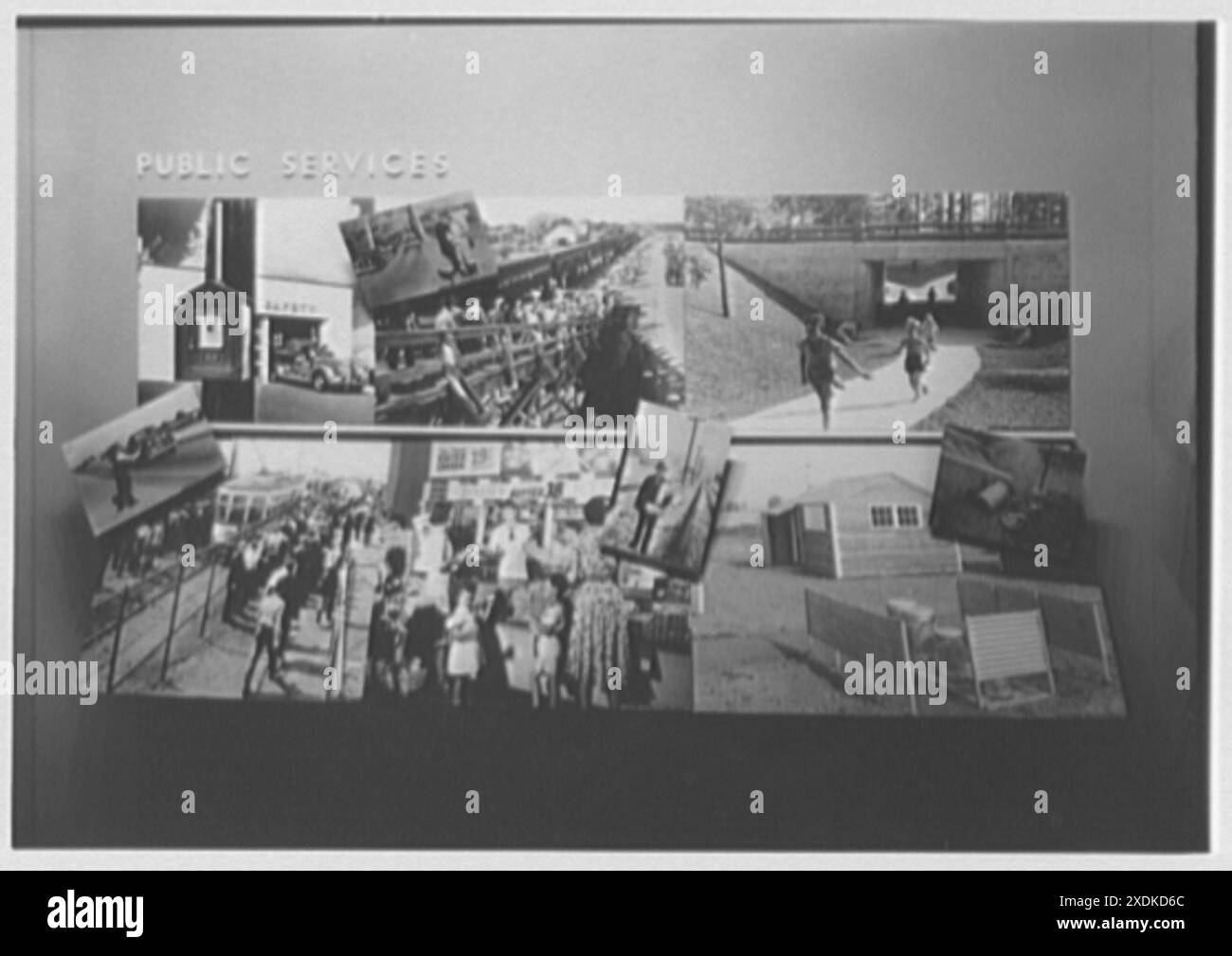 Museum of Modern Art. Defense housing exhibit, public service section ...