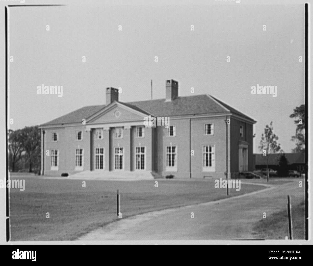 Deerfield Academy. Memorial Hall, exterior from left. Gottscho ...