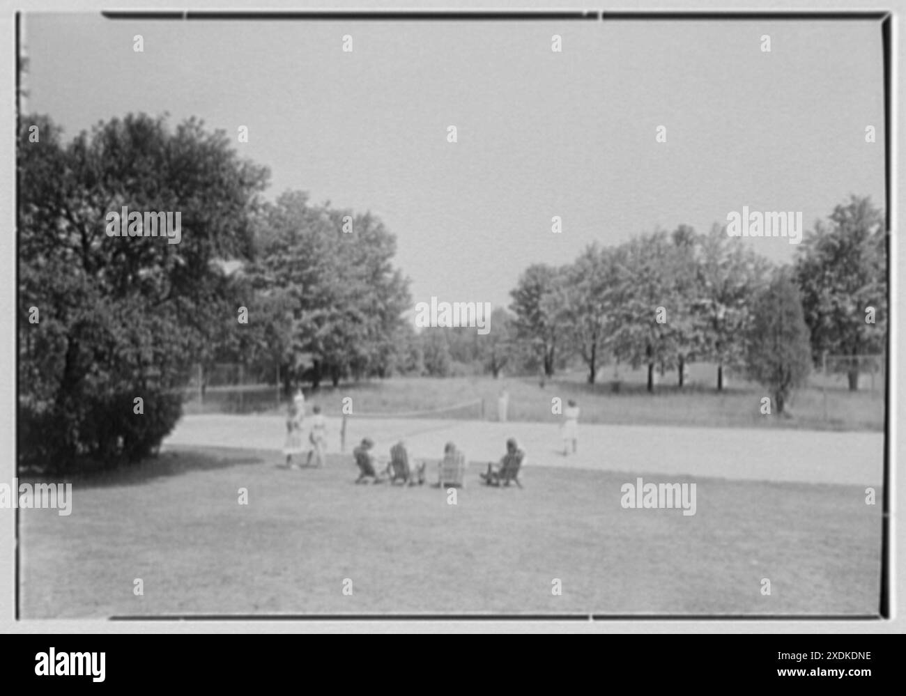 Tennis grounds Black and White Stock Photos & Images - Alamy
