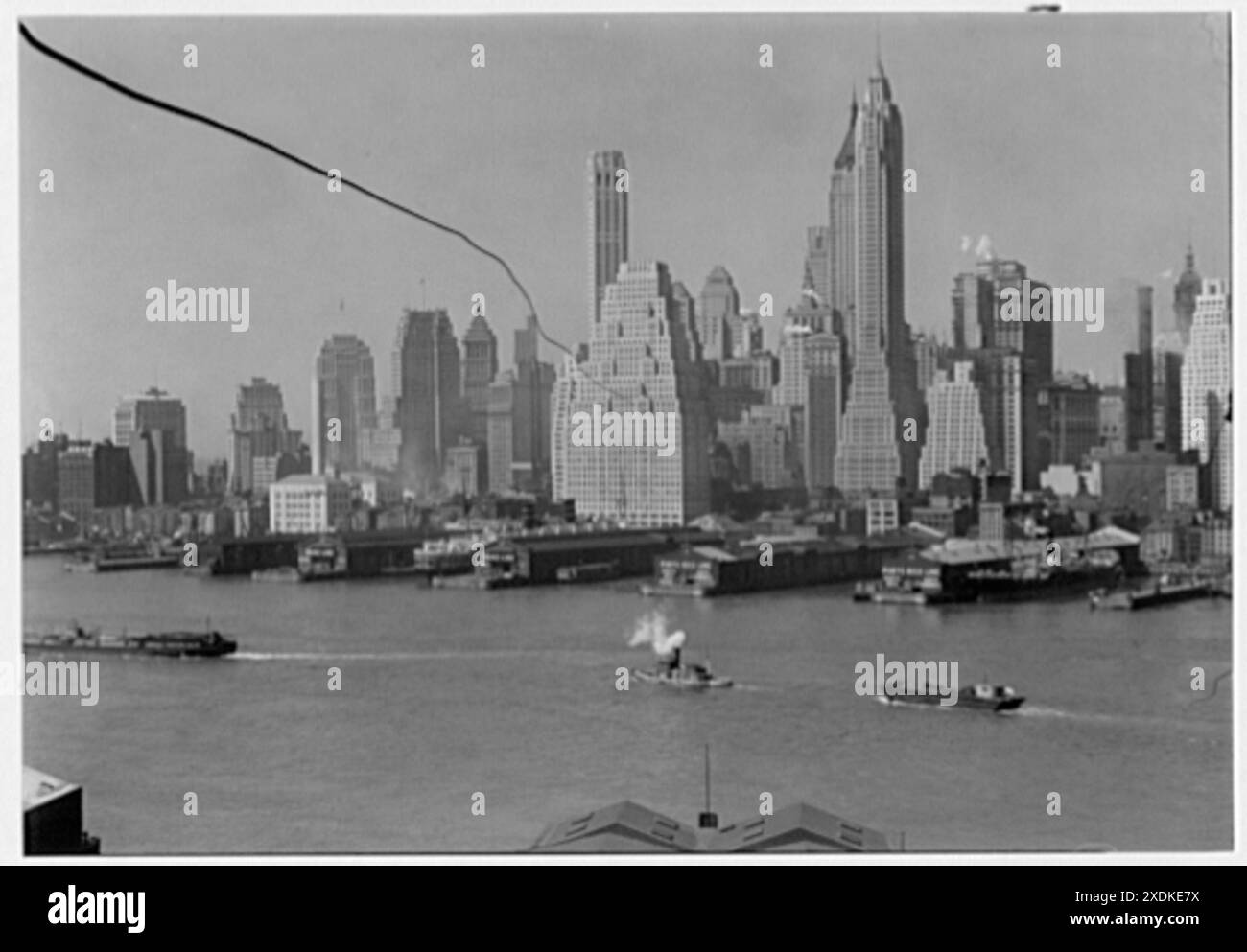 New York city views. Lower New York from Squibbs Building, in Brooklyn ...