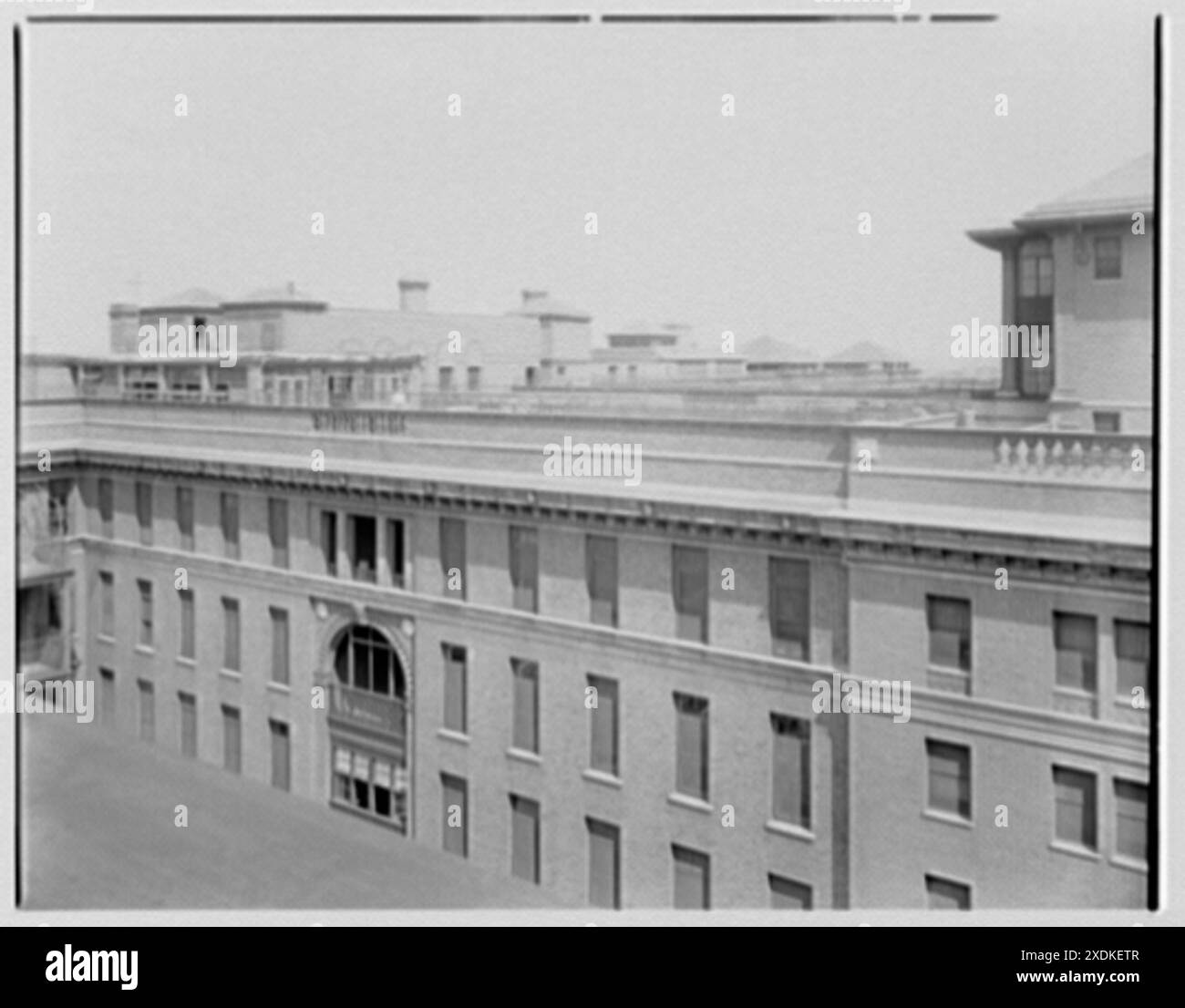 Bellevue Hospital, 28th St., New York City. View from 9th floor to ...