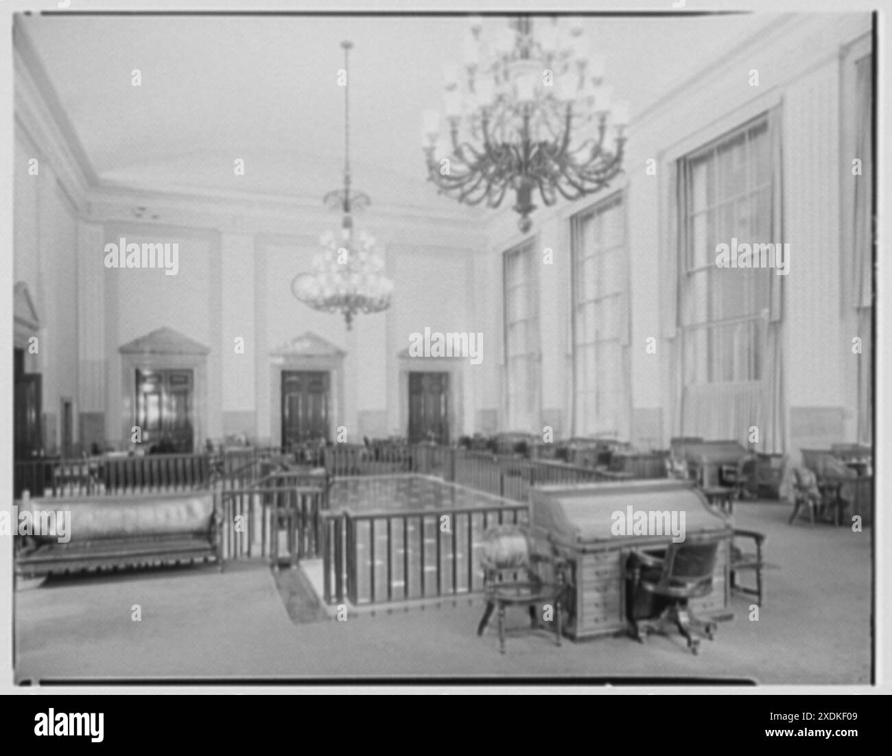 First National Bank, 2 Wall St., New York City. Second floor banking ...