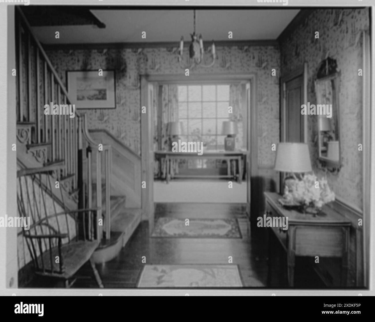 Mr. and Mrs. Hugh Chatham, residence in Elkin, North Carolina. Entrance ...