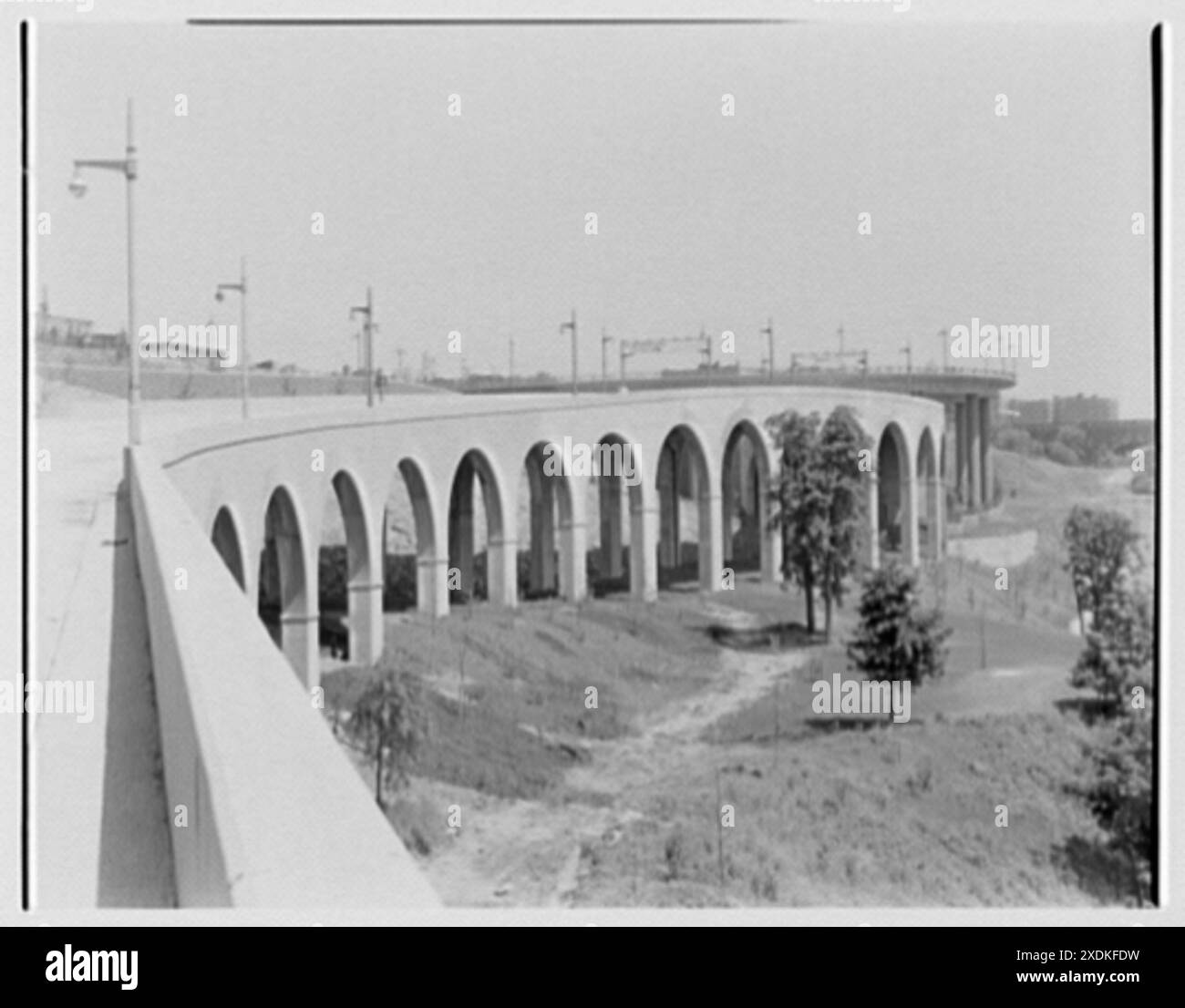 Bronx-George Washington Bridge. Approach road. Gottscho-Schleisner ...