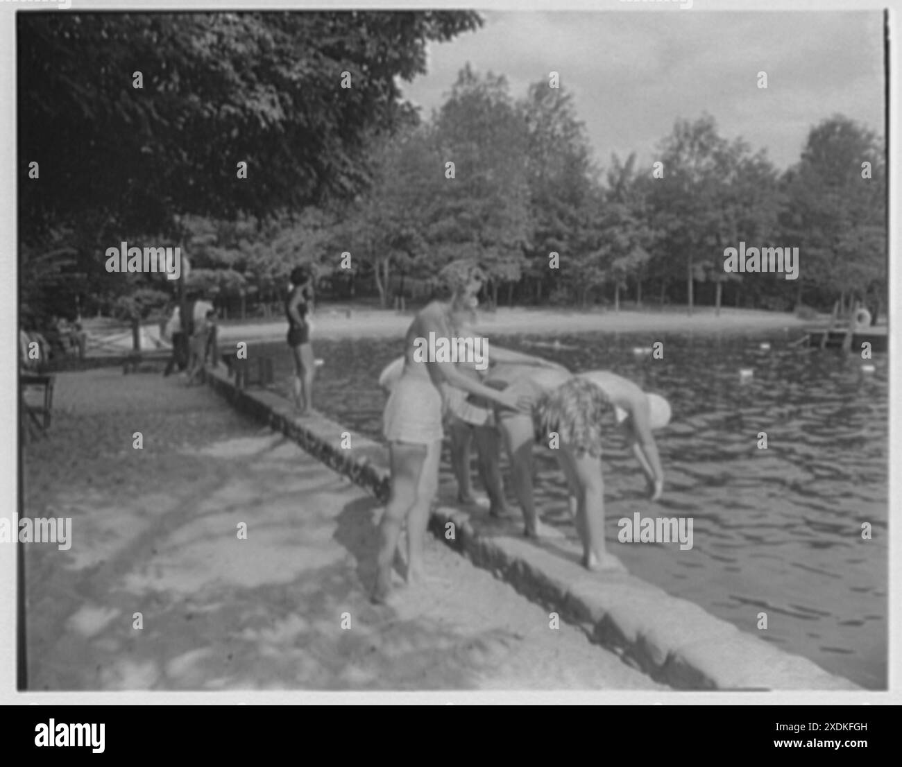 Indian Head Camp, Bushkill, Pennsylvania. Swimming instructions (hydram ...