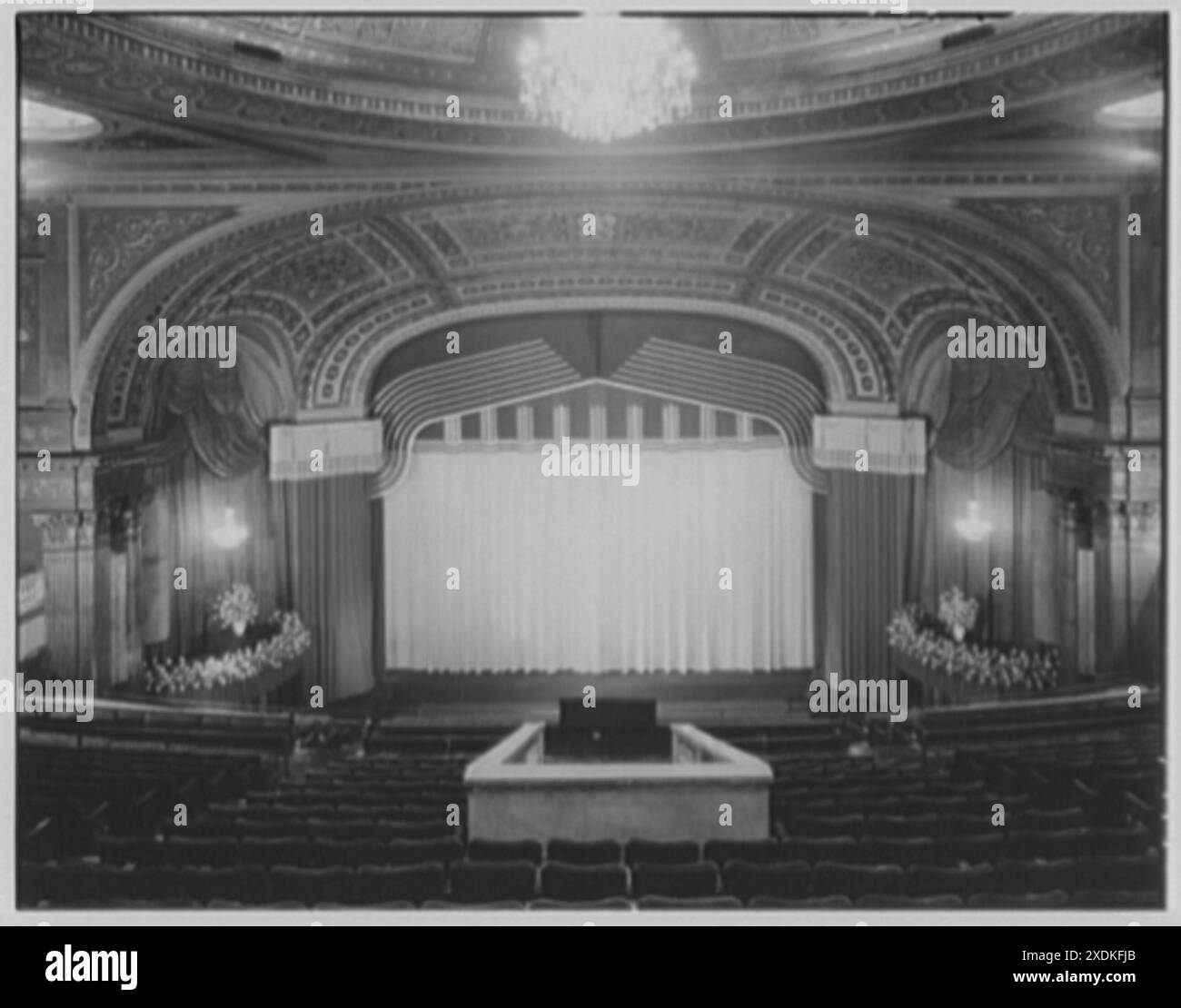 Capitol Theater, Broadway and 51st St. View to proscenium arch from ...