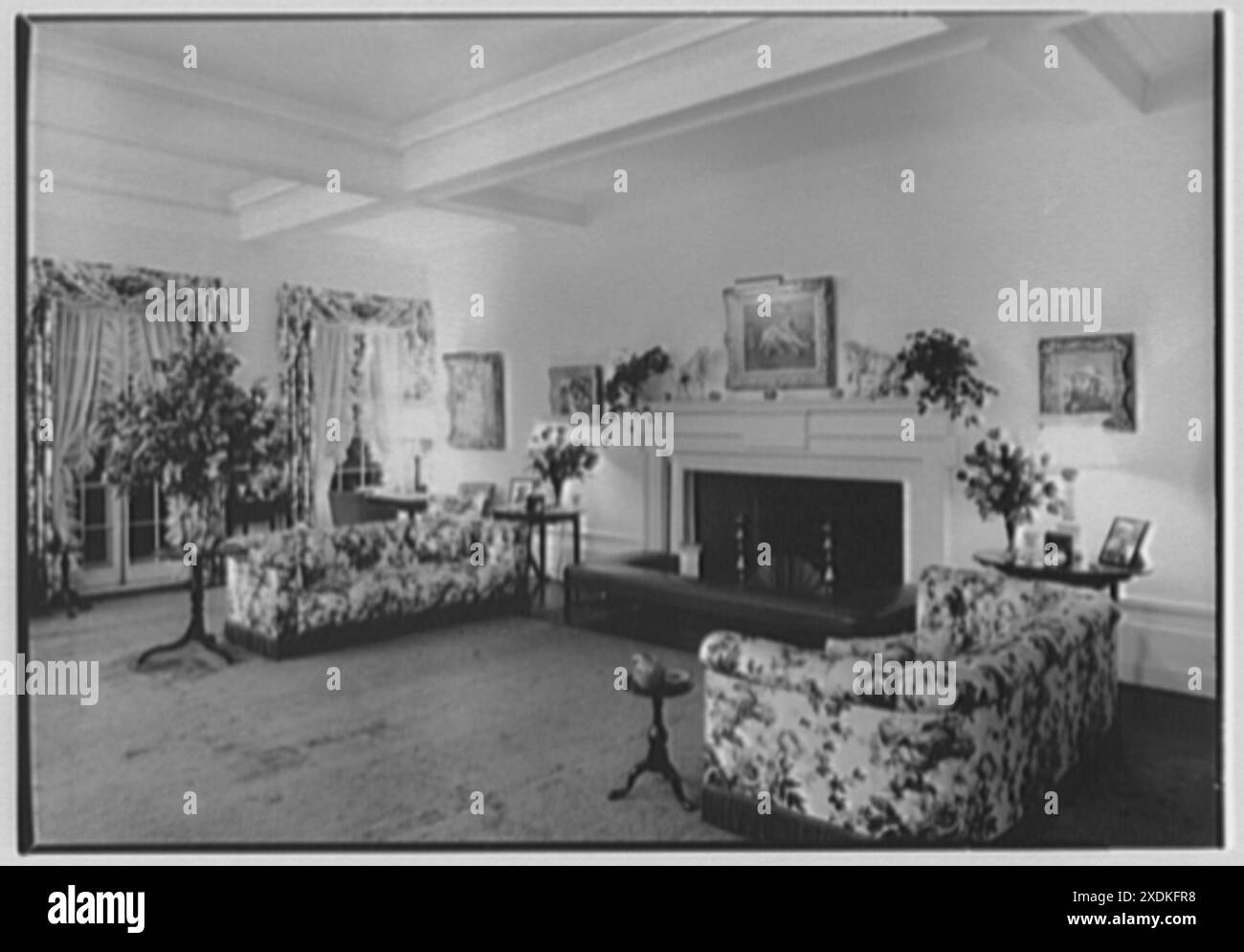 William S. Paley, residence in Manhasset, Long Island, New York. Living ...