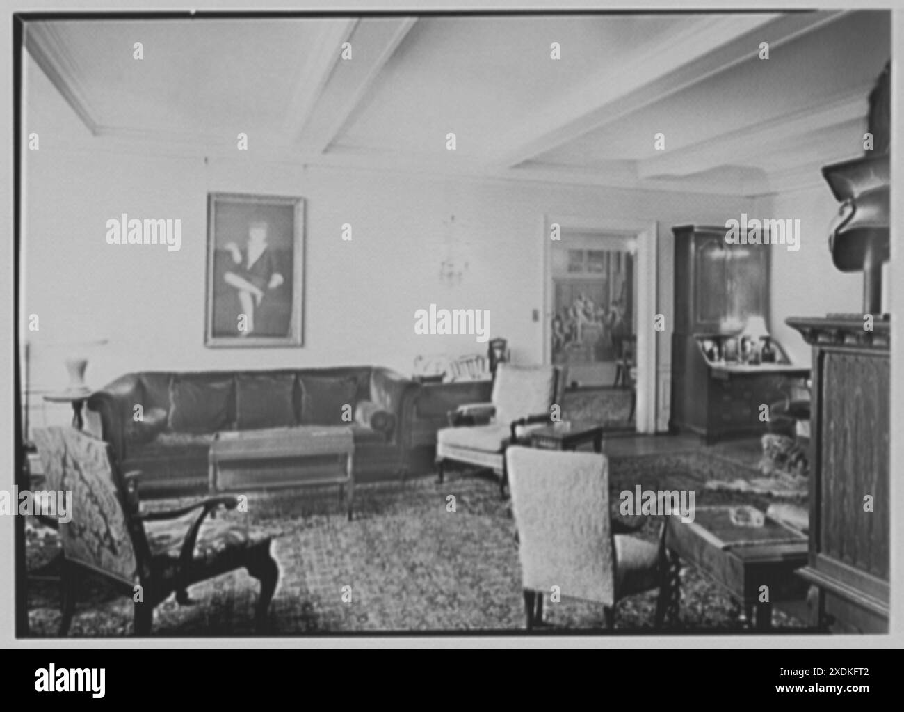 Louis Jallade, residence at 139 E. 79th St., New York City. Living room ...