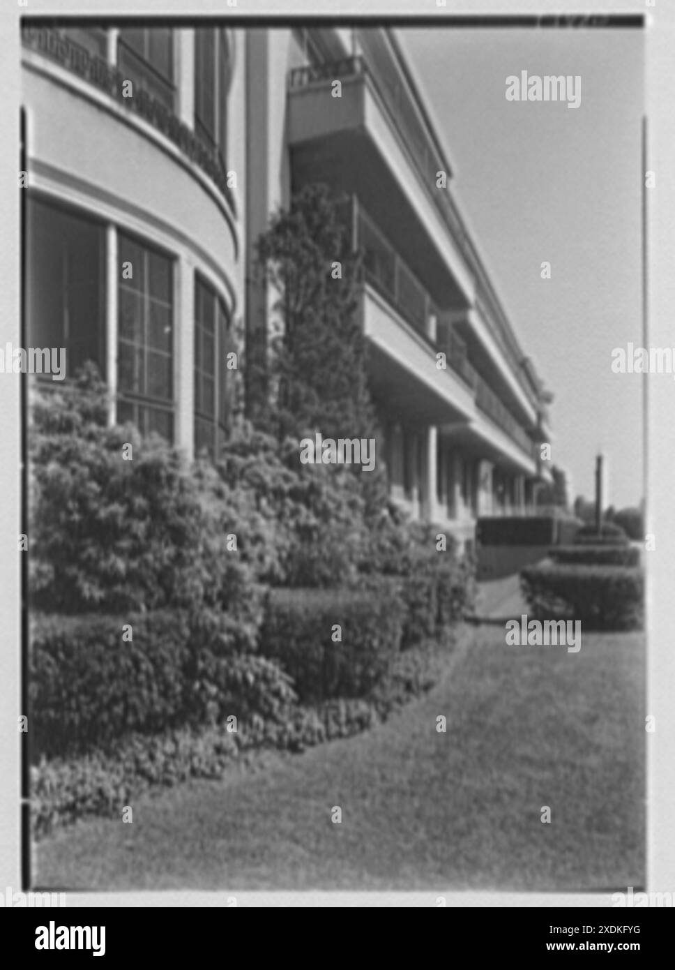 Meadowbrook Hospital, Hempstead, Long Island, New York. Sharp view ...