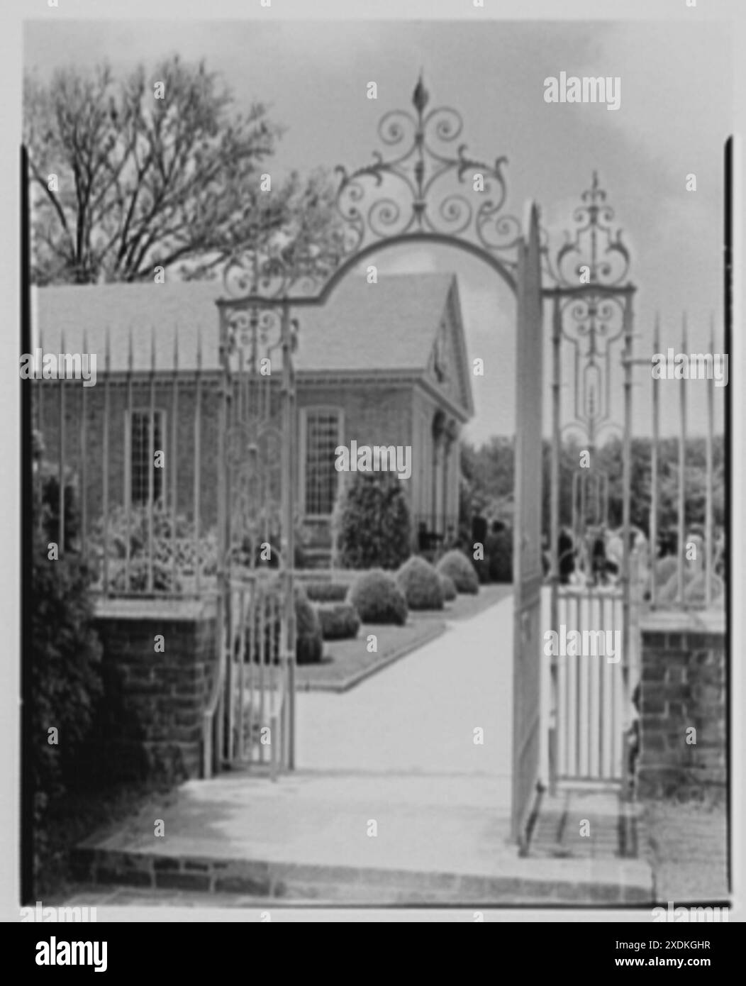 Williamsburg, Virginia, Governor's Palace. Garden gates. Gottscho ...