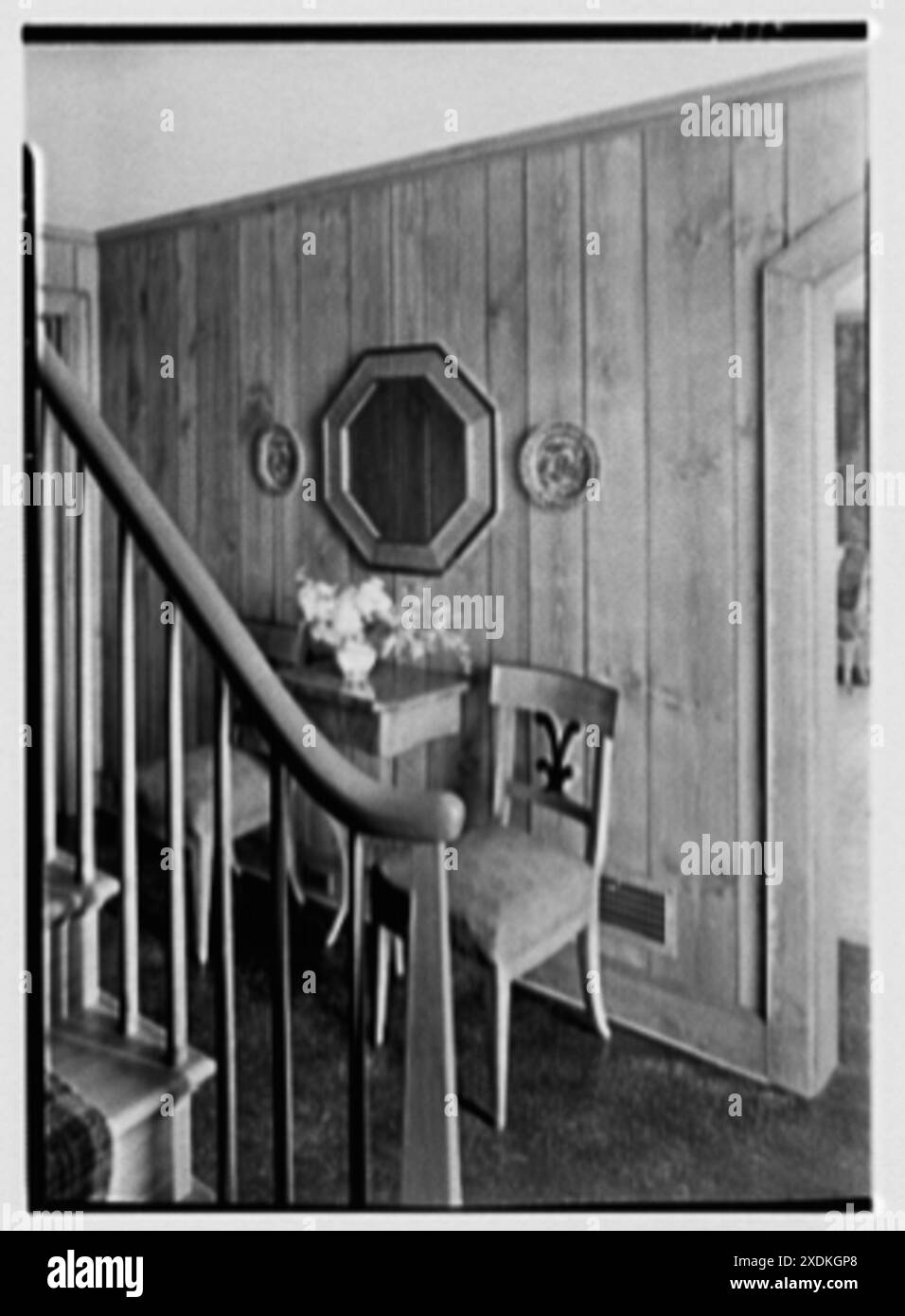 James S. Yates, residence in East Hampton, Long Island. Entrance hall ...