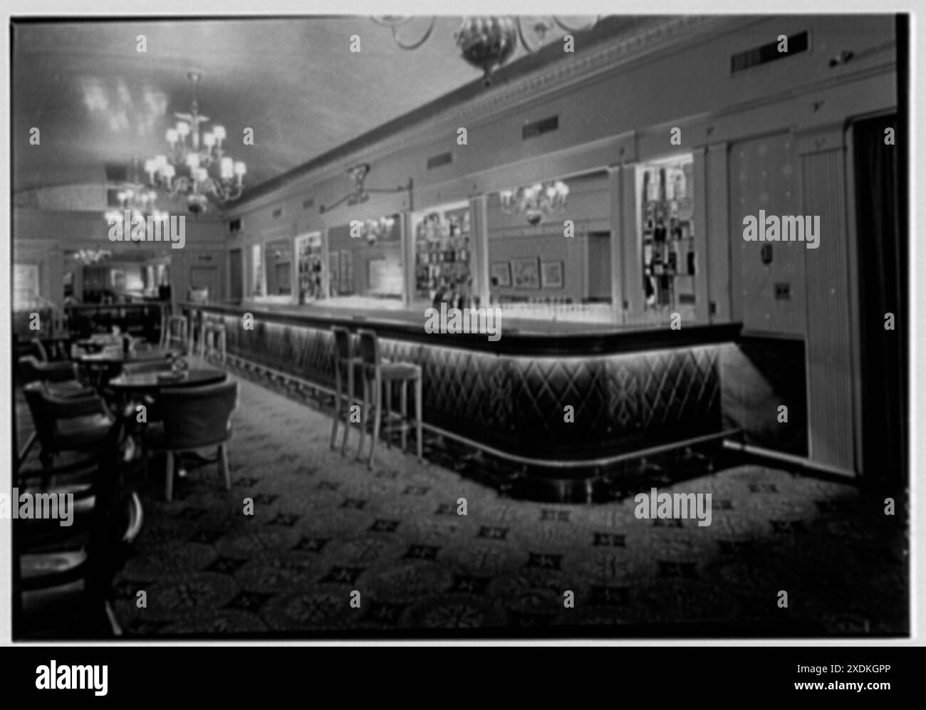 Stouffer Restaurant, E. 42nd St., New York City. Bar, to rear, from ...