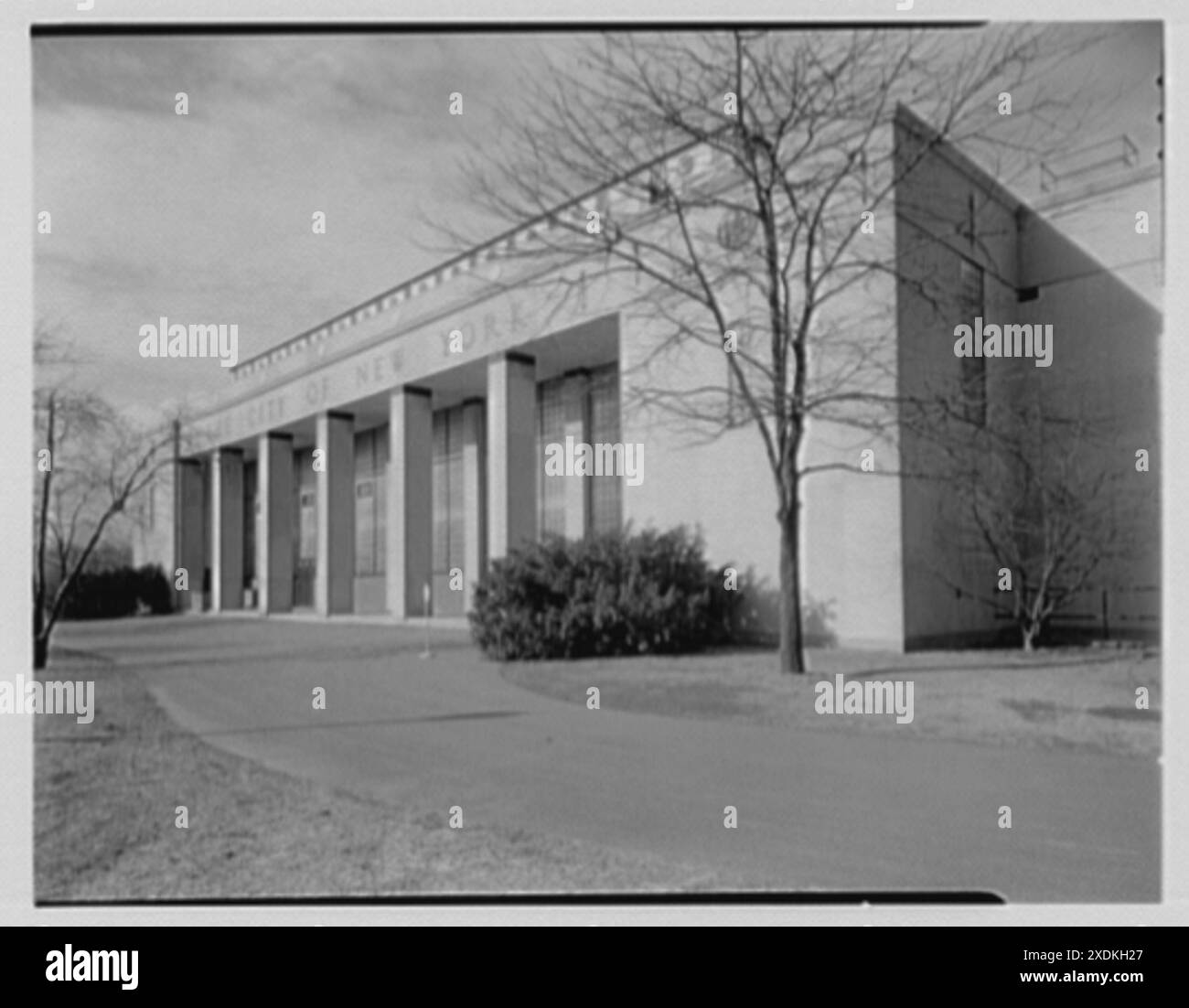 New York City building, Flushing Meadow Park. Exterior III. Gottscho ...