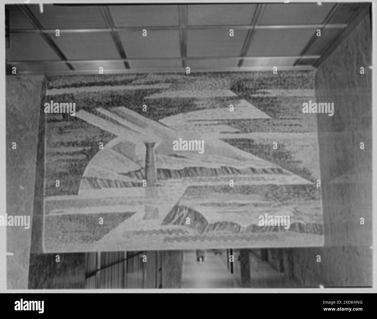 Mural panel painting Black and White Stock Photos & Images - Alamy