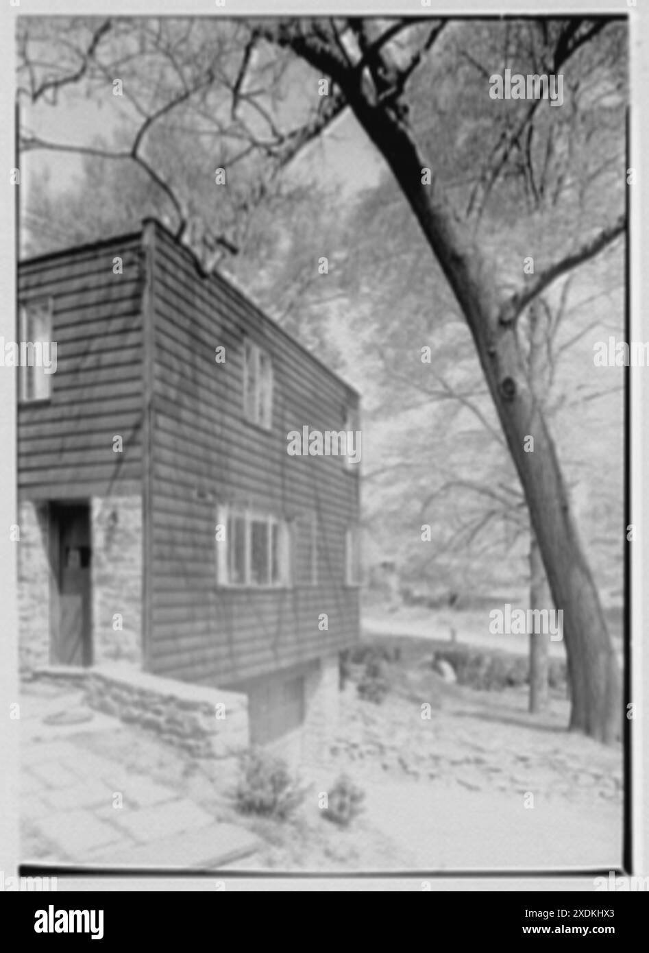 Jesse Oser, residence in Elkins Park, Pennsylvania. Exterior from ...