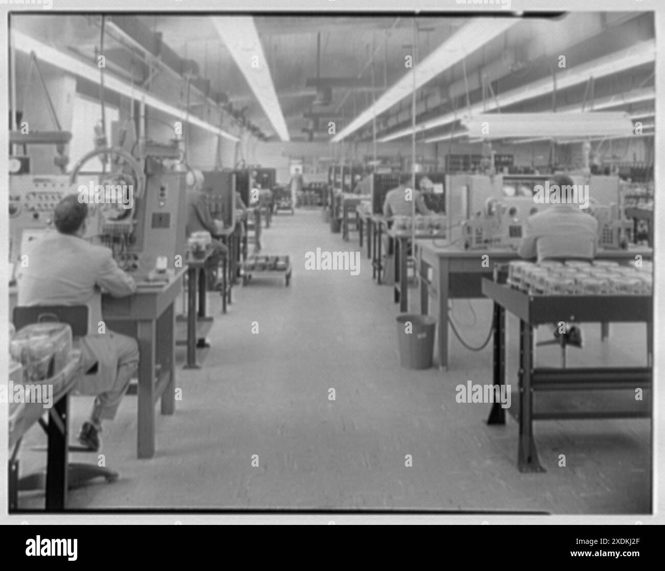 Long Island Light and Power Co., Mineola, Long Island. Meter shop ...