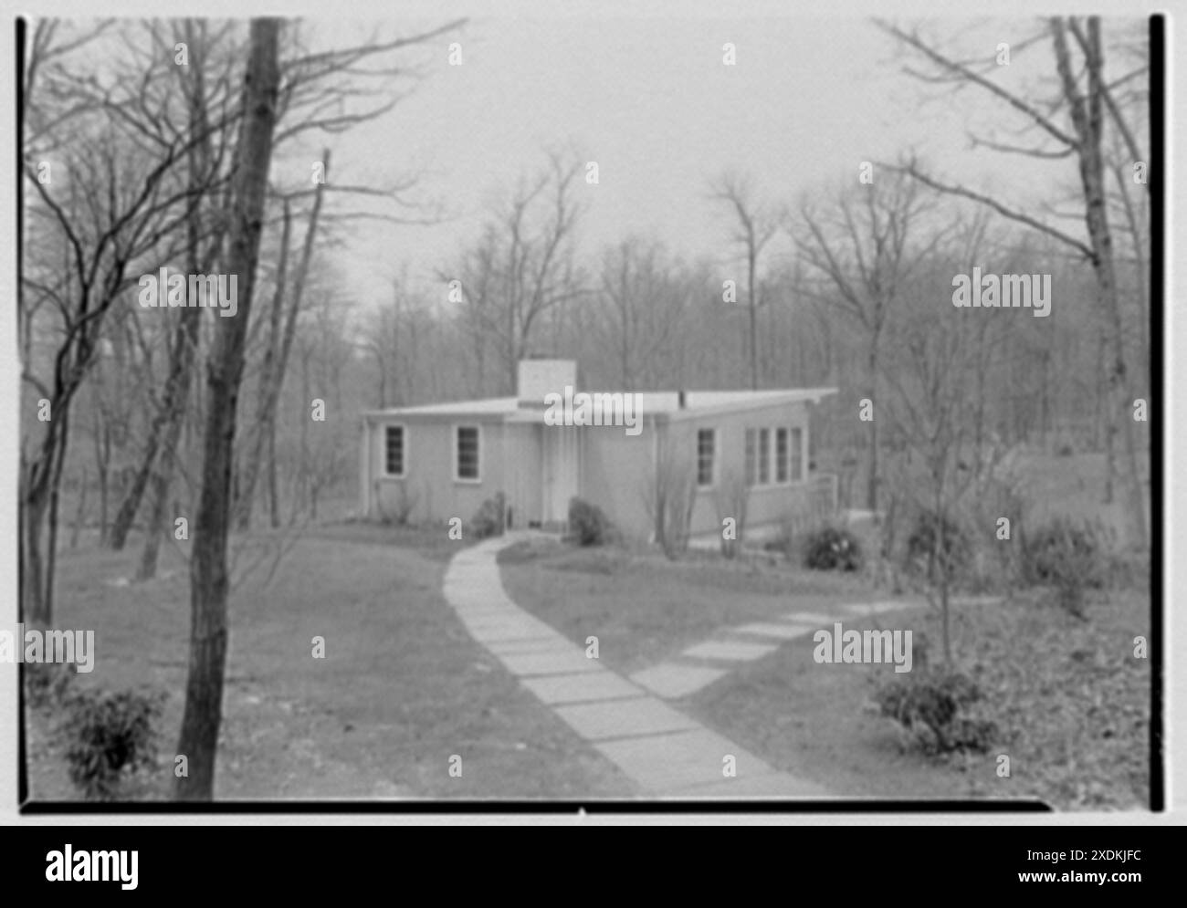 Norman Kent, residence on Eastern Rd., Weston, Connecticut. Front ...