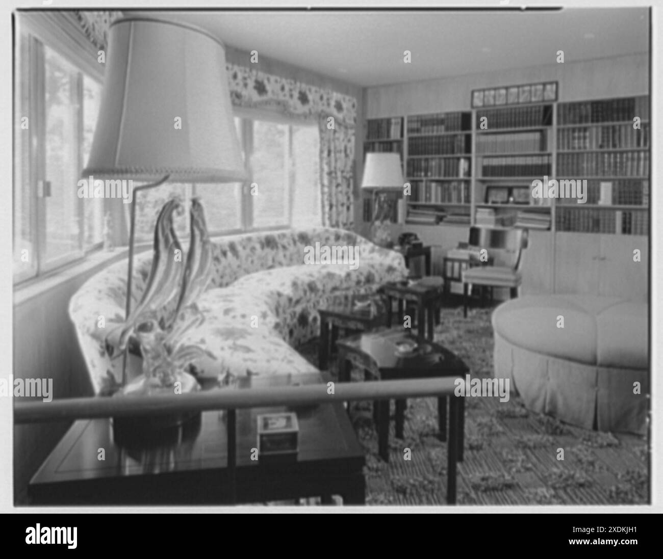 William R. Coe, residence in Mill Neck, Long Island. Library I ...