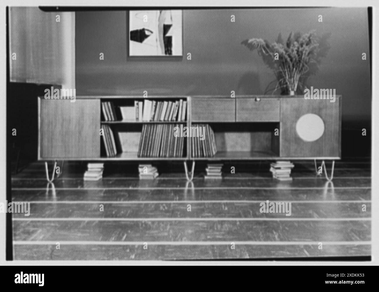 Herman Miller, business at 1 Park Ave., New York City. Bookcase ...