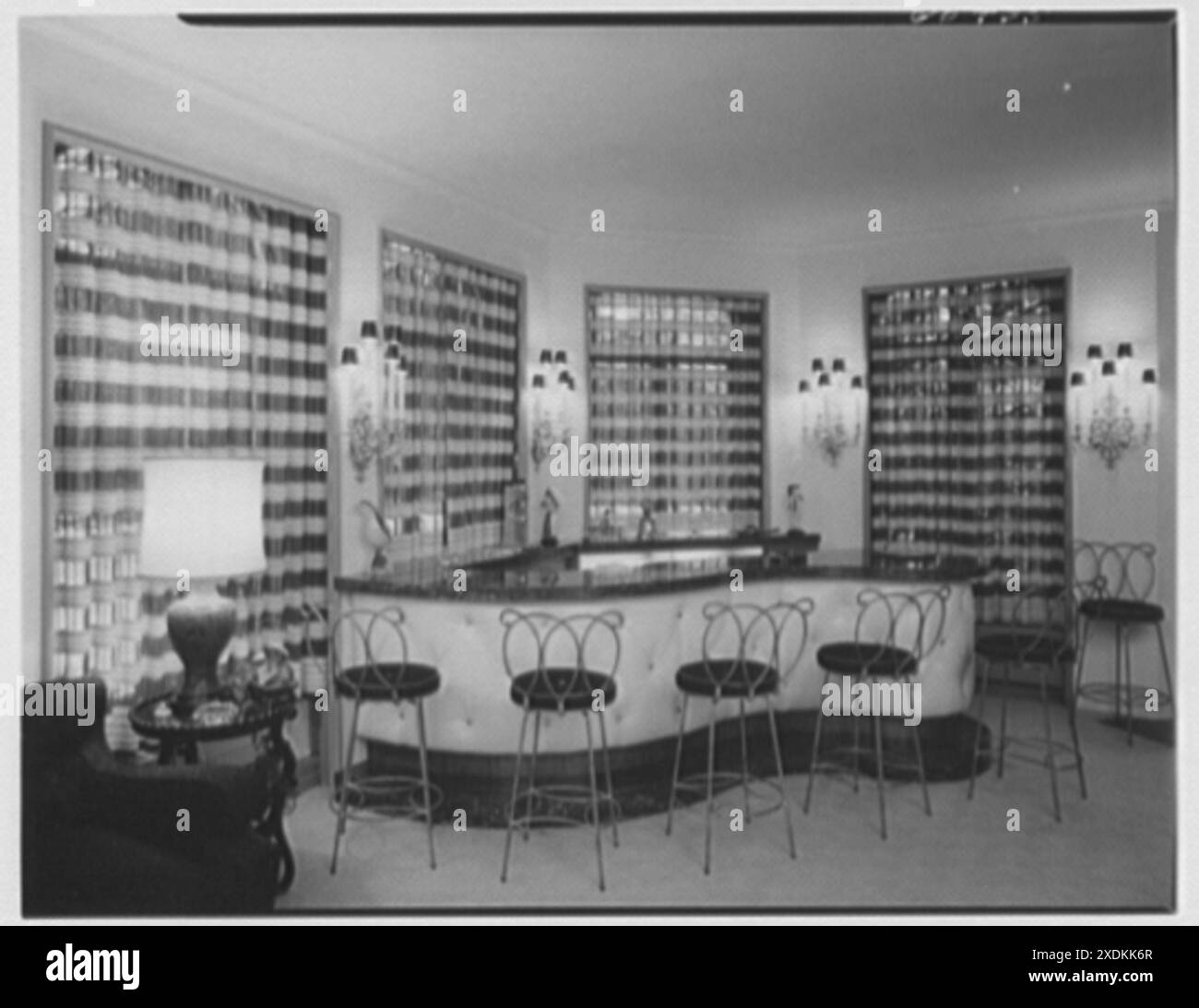 Bergheim, residence in Kings Point. Bar. Gottscho-Schleisner Collection ...