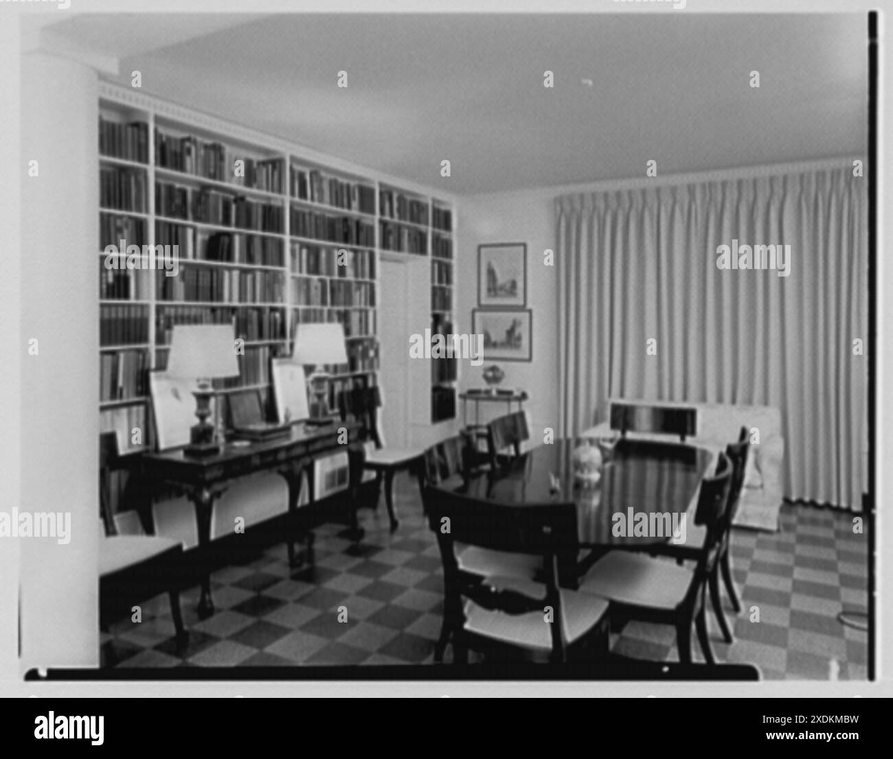 Mrs. Nelson Doubleday, residence in Mill Neck, Long Island. Library II ...