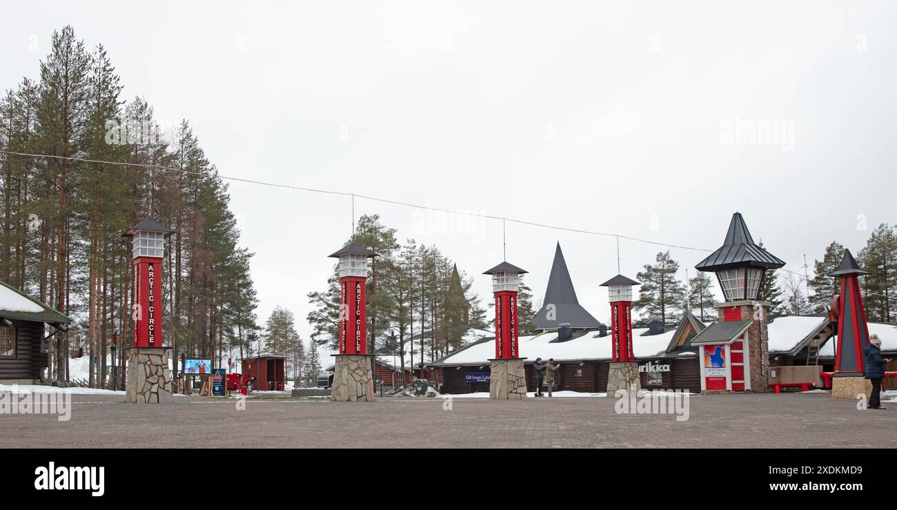 Rovaniemi, Finland on april 28th, 2024: Santa Claus Village with the ...
