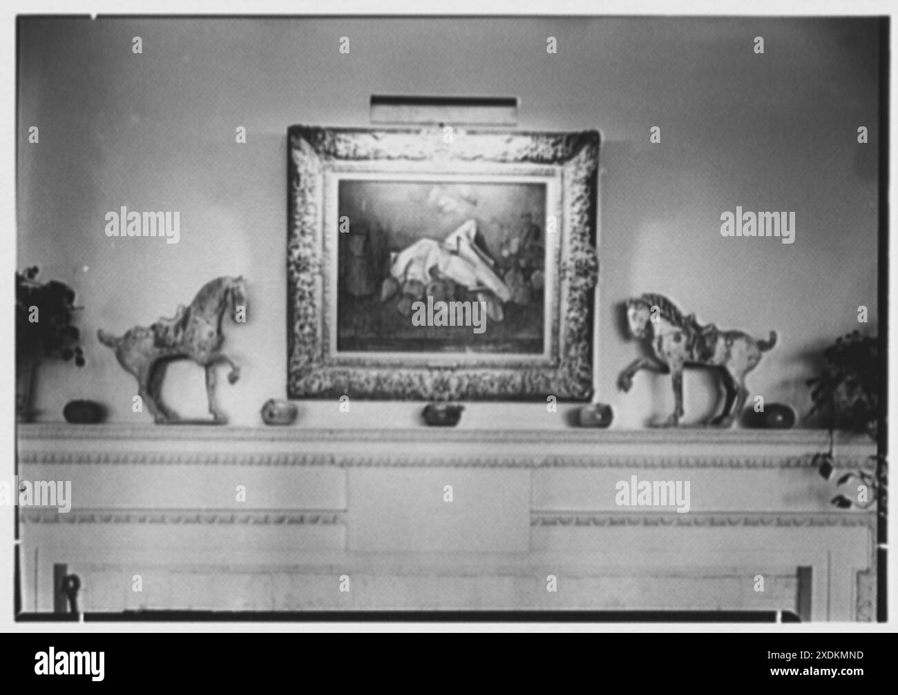 William S. Paley, residence in Manhasset, Long Island. Living room ...