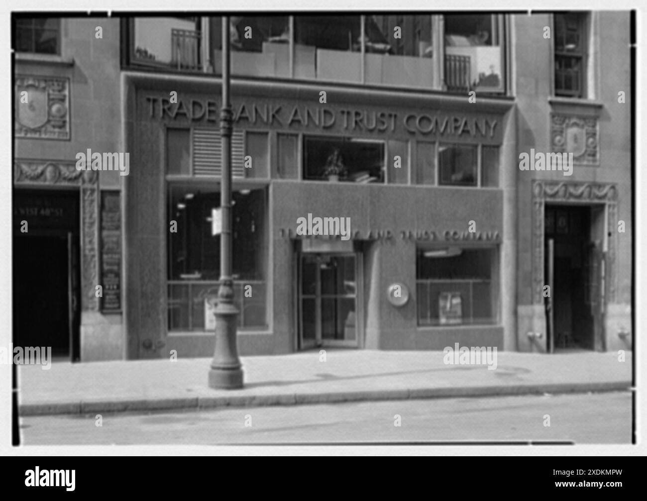 Trade Bank, W. 48th St., New York City. Exterior. Gottscho-Schleisner ...